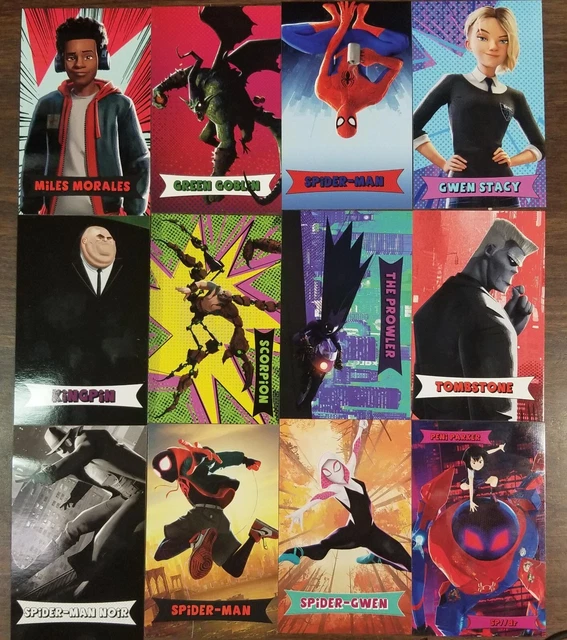 FULL SET 12 - Spider-Man Into The Spider Verse Promo Trading Cards ...