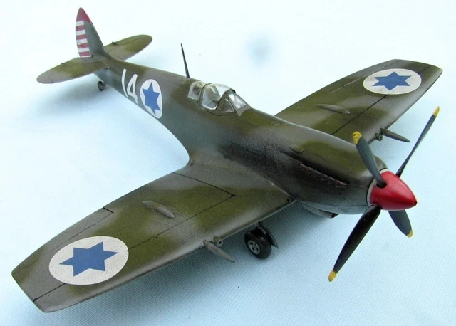 SUPERMARINE SPITFIRE LF.MK.IX, Israeli Air Force, 1947,scale 1/48,built ...