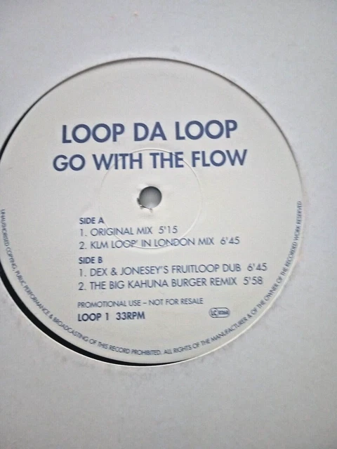 LOOP DA LOOP - go with the flow - excellent condition 12" manifesto ...