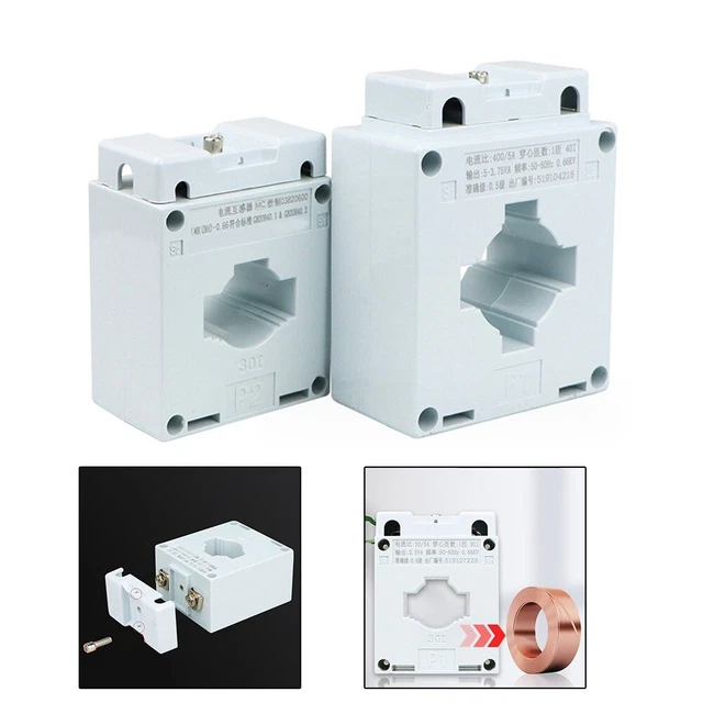 ELECTRIC ENERGY MONITORING For AC Ammeter Micro Split Core Sensor Clamp ...