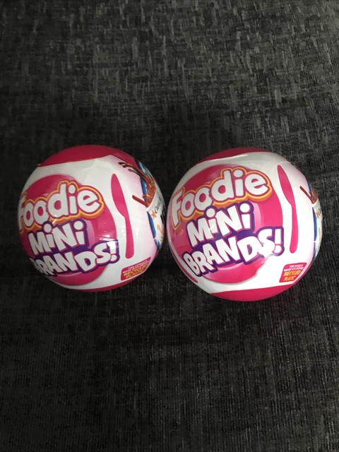 5 SURPRISE FOODIE Mini Brands Capsule Real Miniature Brands Assortment ...