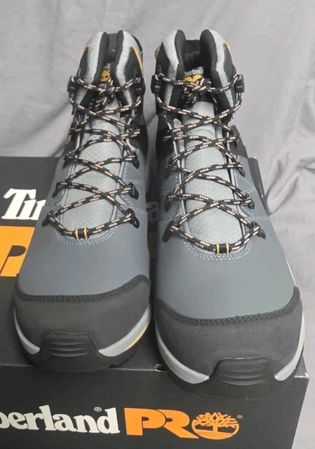 TIMBERLAND SWITCHBACK COMP Toe Waterproof Work Boot Grey Men Size 12 ...