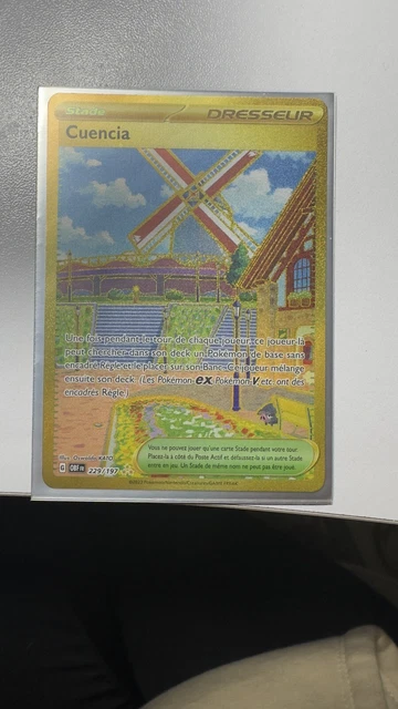 CARTE POKEMON CUENCIA 229/197 GOLD Secrète EV3 Ecarlate et Violet OBF ...
