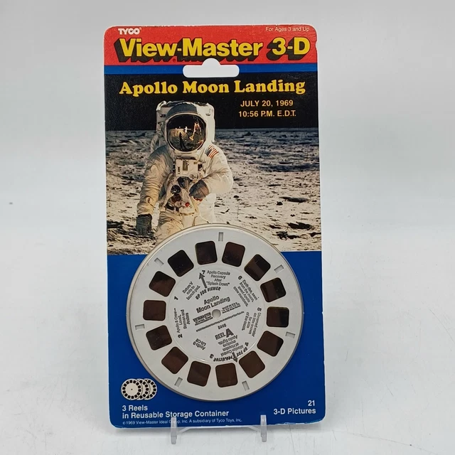 APOLLO MOON LANDING 1969 View-Master 3-D by Tyco. 3 reels. New sealed ...