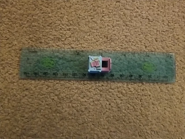 VINTAGE POLLY POCKET ruler, 1990 From The Writing case playset Rare 6 ...