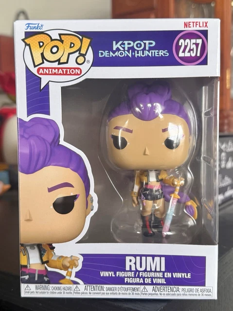 FUNKO POP! ANIMATION: RUMI #2257 K-Pop Demon Hunters W/Protector IN ...