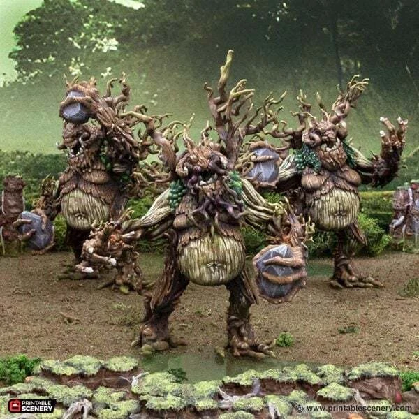 TREE TROLLS - The Gloaming Swamps - Printable Scenery Wargaming D&D DnD ...