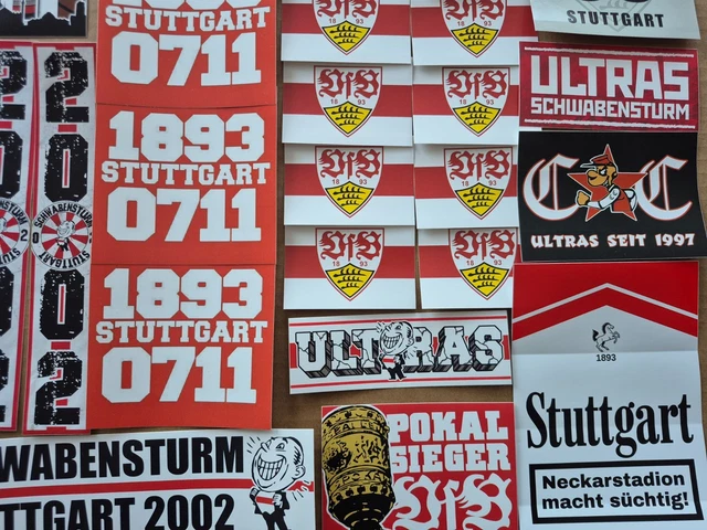 ULTRAS VFB STUTTGART Cannstatter Kurve Aufkleber Sammlung CC97 Kleber ...