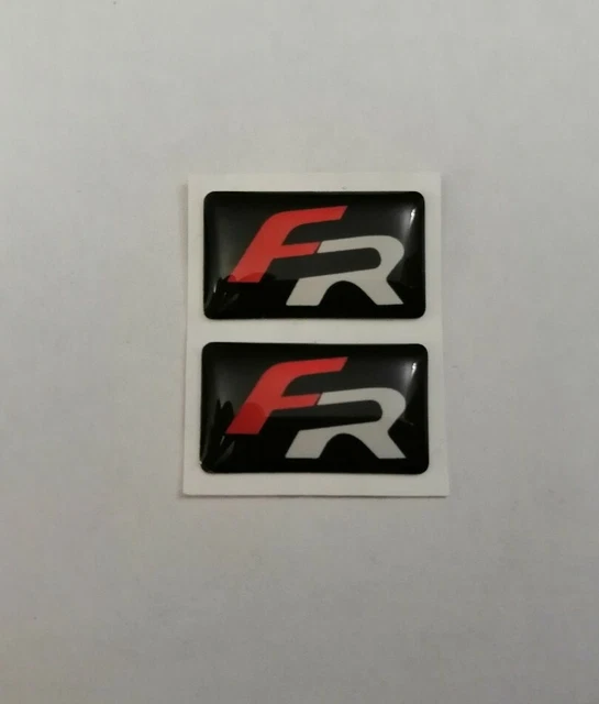 SEAT FR 3D Domed Badge Logo Emblem Sticker Graphic Decal Ibiza Leon ...