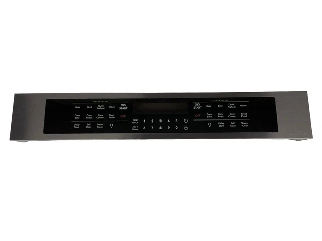 NEW 30'' ELECTROLUX Control Panel A12690308 Stainless Steel & Black ...