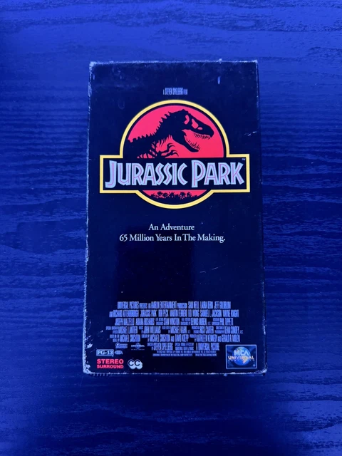 Jurassic Park By Steven Spielberg Vhs 1993 £283 Picclick Uk 2849