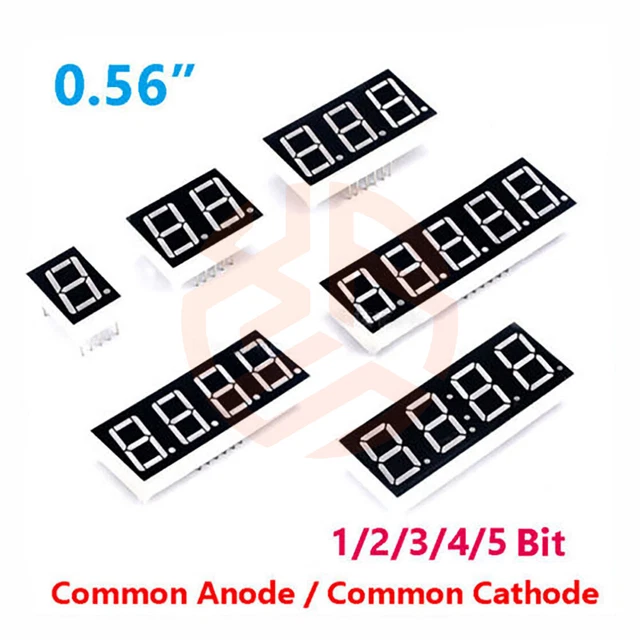 8 SEGMENT LED Displays Common Anode / Common Cathode 1 bits~ 5 bits 0. ...