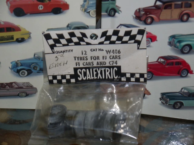 8 ORIGINAL SCALEXTRIC TYRES shop stock w406 fj & f1 cars & c74 £38.00 ...