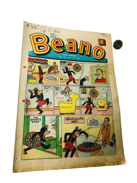 COMIC THE BEANO January 1969 Biffo the Bear Vintage ra £18.15 - PicClick UK