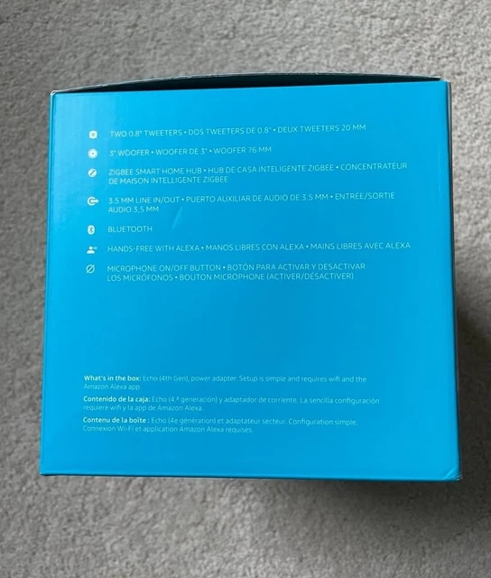 NEW AMAZON ECHO (4th Gen) Smart Speaker with Alexa - Charcoal $115.00 ...