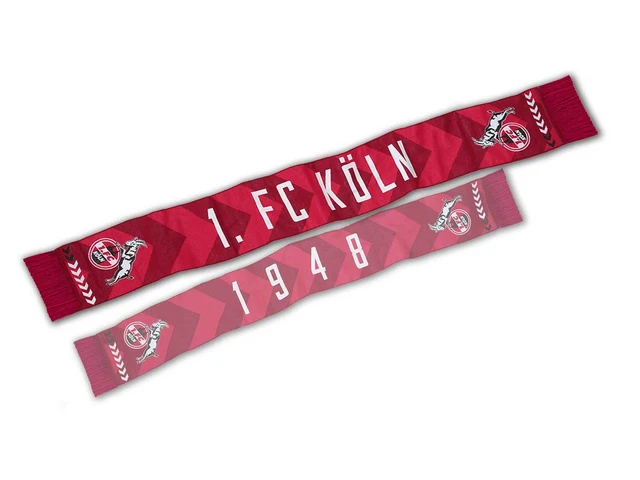 1. FC KÖLN Fan Scarf rot HUMMEL Effzeh Fan Schal ca.140x18cm 1. FCK ...