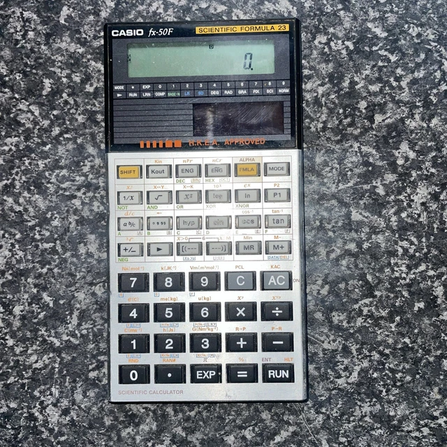CASIO FX-50F CALCULATOR, VINTAGE 90s £105.00 - PicClick UK