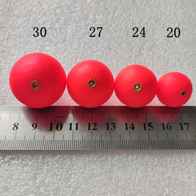 BOBBERS FLOATING BALL Foam Fishing Floating High Recognition Indicator ...