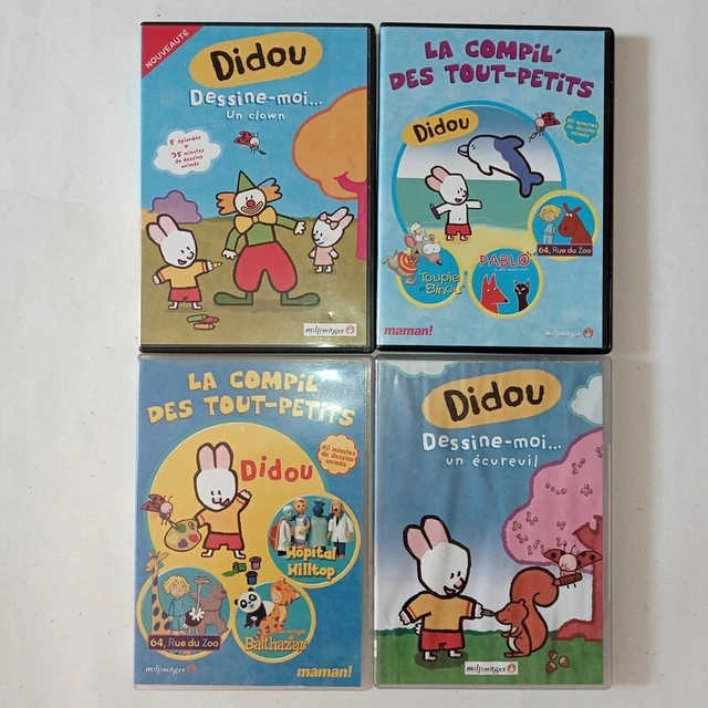 LOT DE 4 DVD Didou dessin animé jeunesse enfant EUR 20,10 - PicClick FR