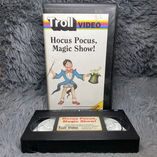 HOCUS POCUS, MAGIC Show VHS Tape 1992 Troll Video Release Animated Kids ...