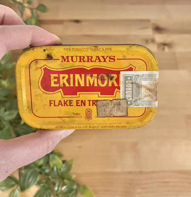 VINTAGE MURRAY'S ERINMORE Flake Tobacco Tins Made in Northern Ireland ...