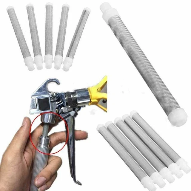 5 / 10 Pcs 50Mesh Airless Spray Filter Stainless Steel Paint Spraygun ...