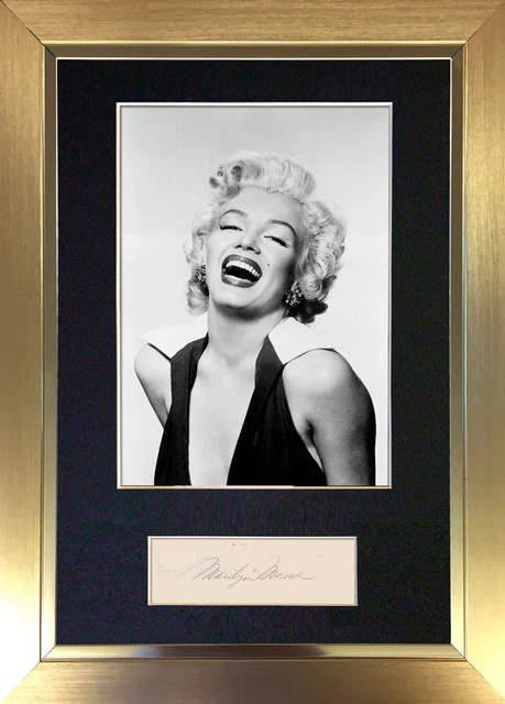 MARILYN MONROE SIGNED Mounted Reproduction Autograph Photo Prints A4 218 £10.99 - PicClick UK