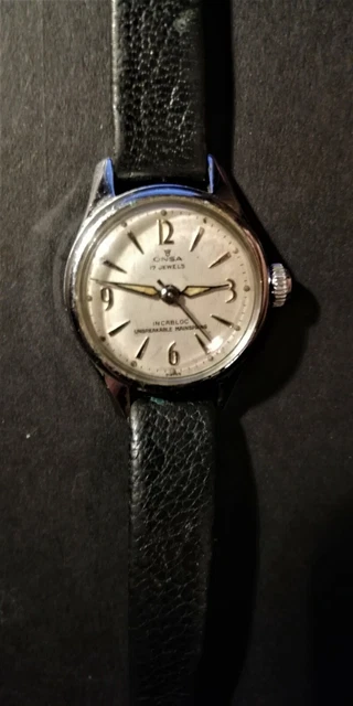 ONSA WRISTWATCH 17 JEWELS INCABLOC SWISS MADE hand wind EUR 10,45 ...