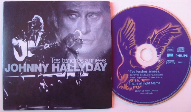 JOHNNY HALLYDAY - TES TENDRES ANNEES - CD Single EUR 6,99 - PicClick IT