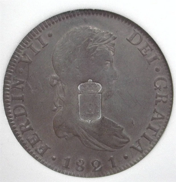 BRAZIL ~ (1821) ~ Silver 870 Reis Ch Ex Fine Crowned Shield On 1821-Mo ...