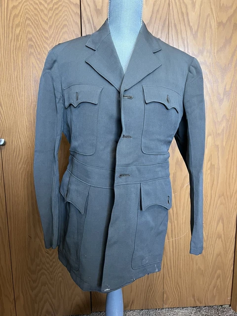 WWII USN NAVY Officers Work Grey Uniform (has Moth Holes) £28.50 ...