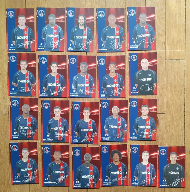 CARTES JOUEURS PSG Saison 2004/2005 Paris Saint-Germain EUR 34,90 ...