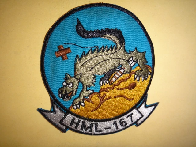 GUERRE DU VIETNAM Patch Usmc Marine Light Attaque Hélicoptère Escadron ...