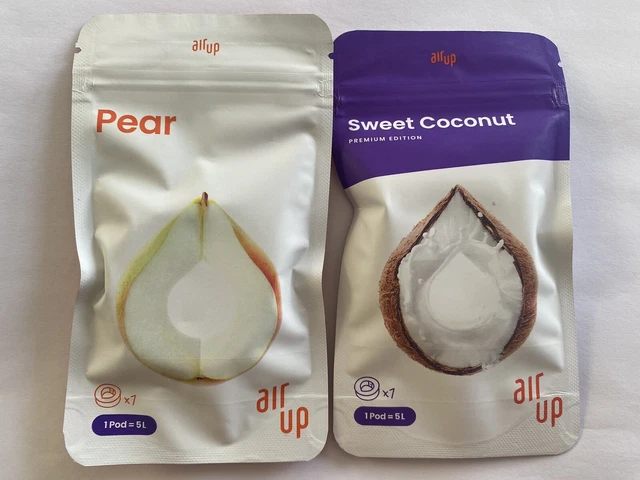 AIR UP PODS - Coconut Pod & Pear flavour pod - new sealed pack, mint ...
