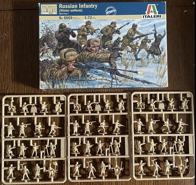 ITALERI 6069 INFANTRY (Winter Uniform) Russian Ww2 1/72 (339) EUR 13,00 ...