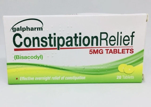 2 X GALPHARM Constipation Relief Bisacodyl Tablets 5mg X 40 Tablets ...