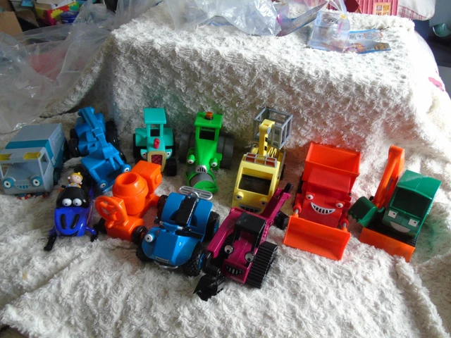 BOB THE BUILDER Toy -Dizzy-Muck-Lofty-Roley-Benny-Scrambler-Flex-Travis ...
