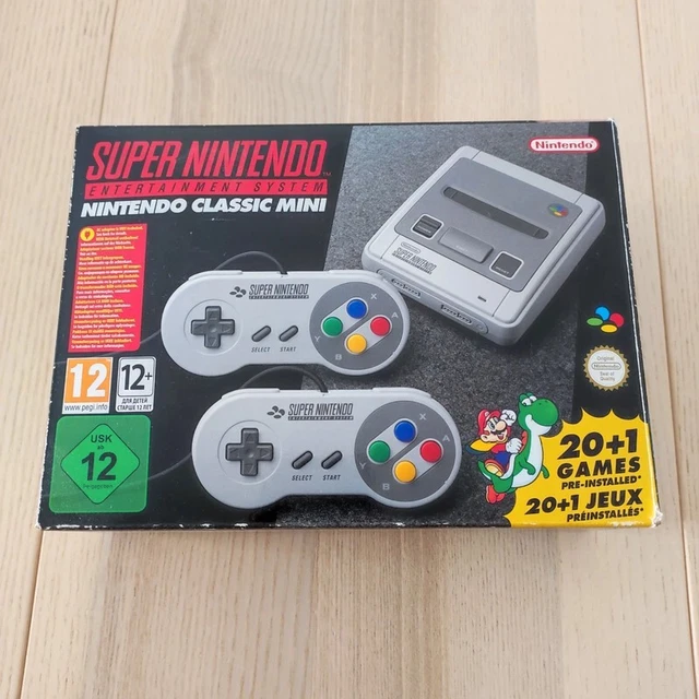 CONSOLE SUPER NINTENDO CLASSIC MINI COMME NEUVE SNES NES 21 jeux EUR ...
