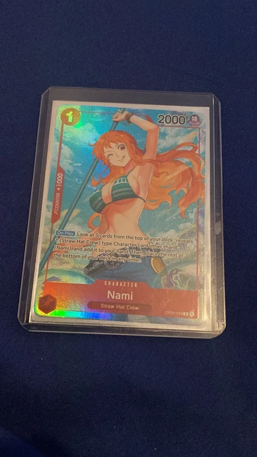 NAMI PARALLEL RARE Romance Dawn One Piece Card Game TCG OP01-016 NM ... NAMI PARALLEL RARE Romance Dawn One Piece Card Game TCG OP01-016 NM ...