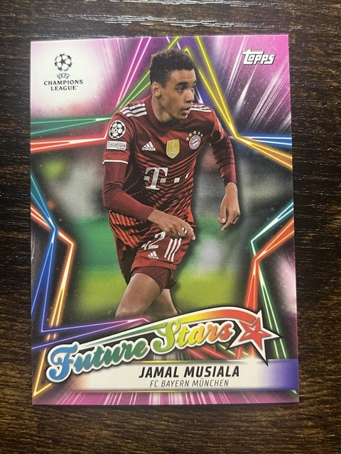 2021-22 TOPPS UEFA Jamal Musiala ROSA FUTURE STARS SP #FS-04 BAYERN ...