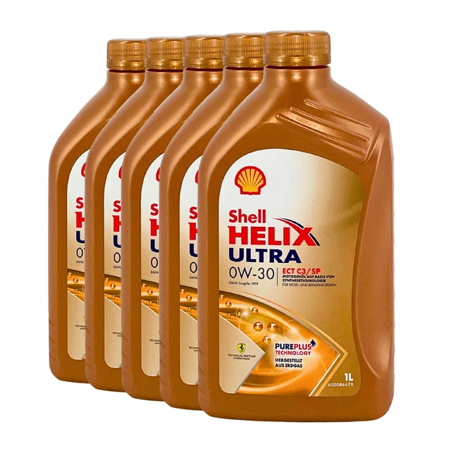 SHELL HELIX ULTRA ECT 0W-30 Motoröl MB 229.51, BMW LL-04, ACEA C3, 5x1 ...