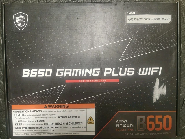 MSI B650 GAMING Plus WIFI AM5 AMD Motherboard £114.08 - PicClick UK