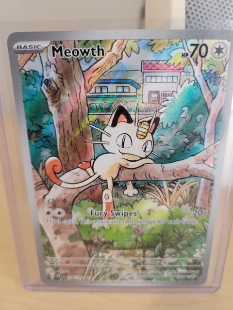 2025 POKÉMON MEGA Evolutions ME2 Phantasmal Flames Meowth 106/094 IR ...