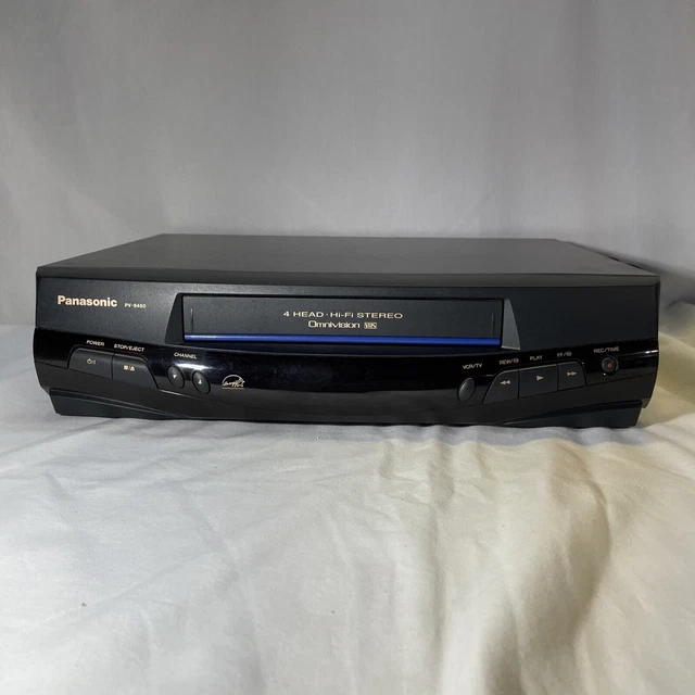 PANASONIC VHS PLAYER PV-8450 Omnivision Recorder VCR No Remote Blue ...