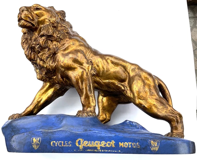 MASCOTTE STATUE LION Peugeot Cycles Peugeot Motos Auto Fayotte 1900 EUR ...