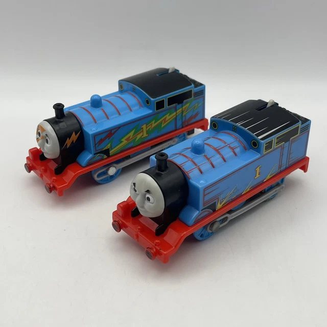 THOMAS FRIENDS TRACKMASTER Lightning Bolt & Greatest Moment Motorised ...