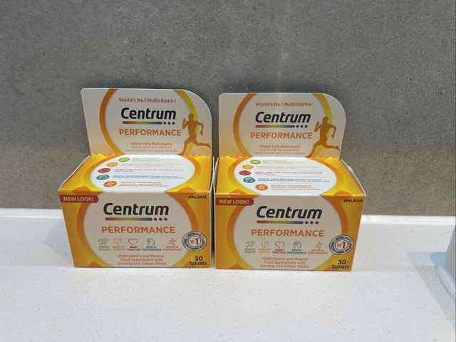 2 X CENTRUM Performance Multivitamin Mineral Supplement 30 Tablets Exp 11/2026 £13.95 - PicClick UK