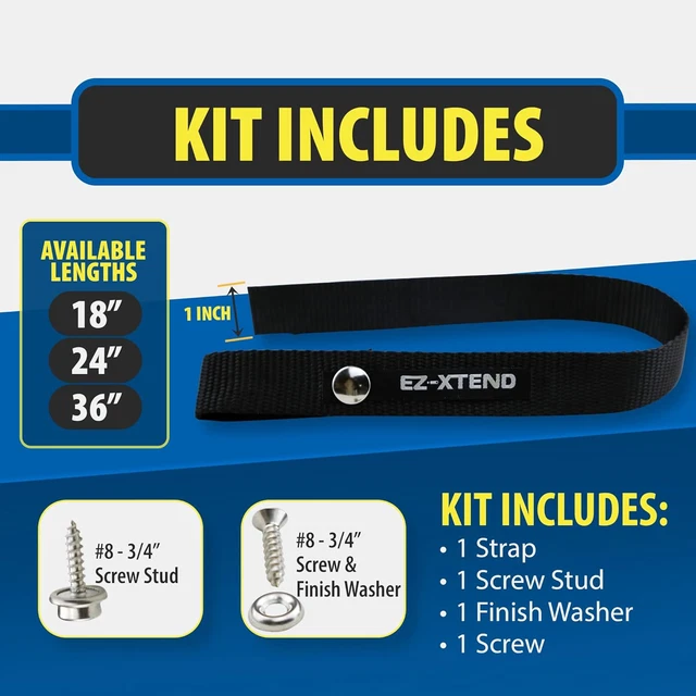 PONTOON BOAT ACCESSORIES - Ladder Strap, Stainless Steel Snap and ...