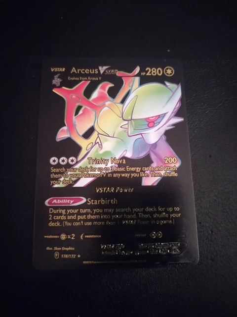 BLACK POKÉMON CARD Arceus Collectable Pokémon Card £0.99 - PicClick UK