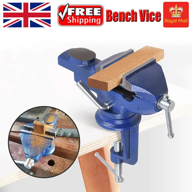 HEAVY DUTY ENGINEER Vice Vise Swivel Base Workshop Clamp Jaw Work Bench ...